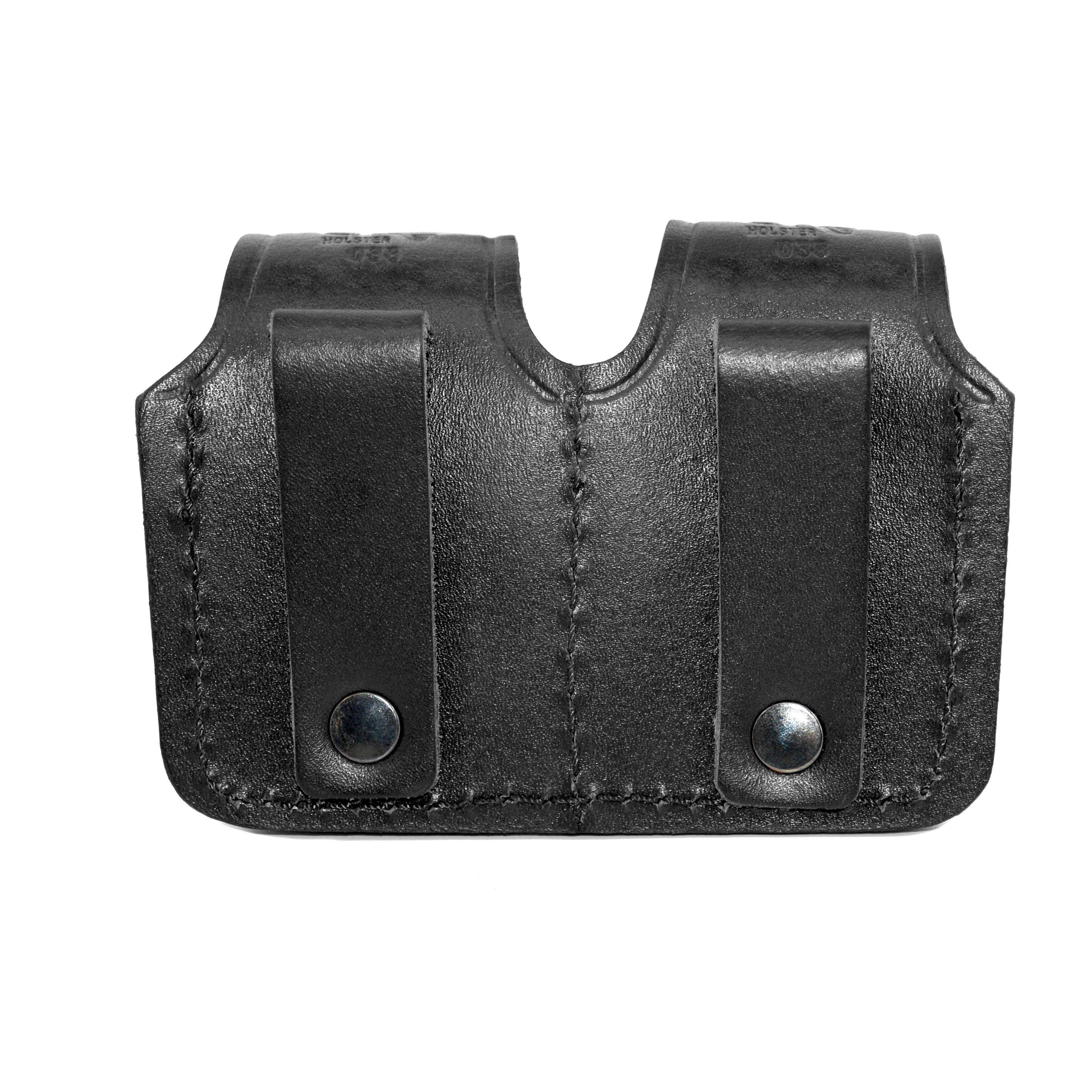 Double Speedloader Carrier/Case/Pouch for S&W 357 Magnum Genuine Leath ...